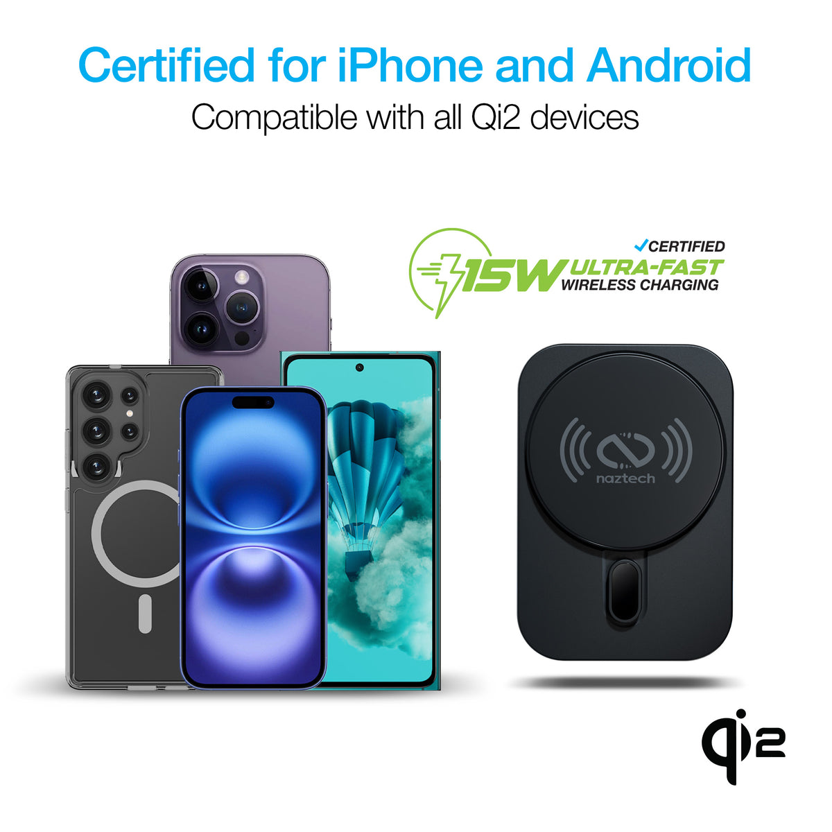 MagLock Magnetic Charging Vent Car Mount | Black – Naztech.com