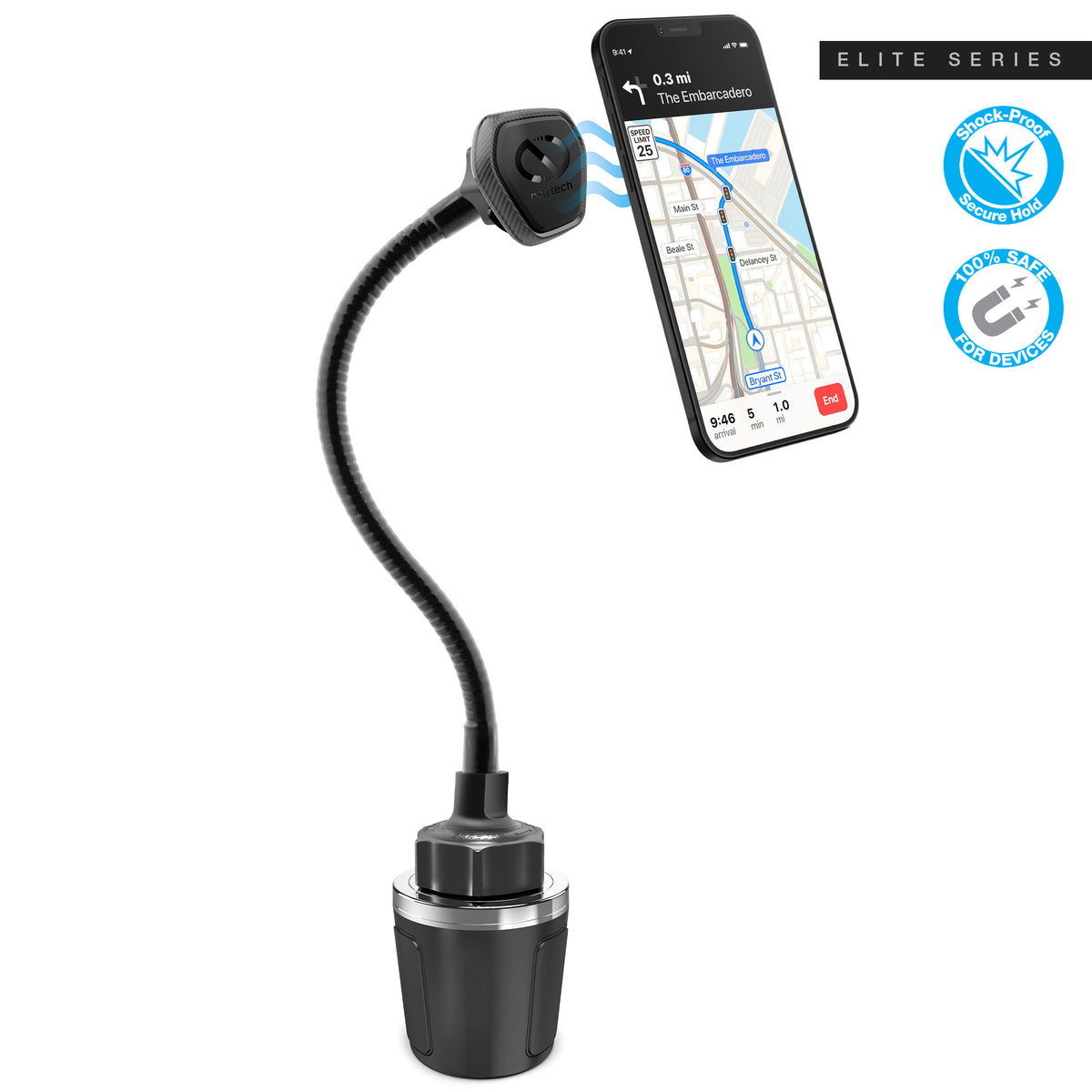 Magnetic Cup Phone Holder for Car | Naztech – Naztech.com