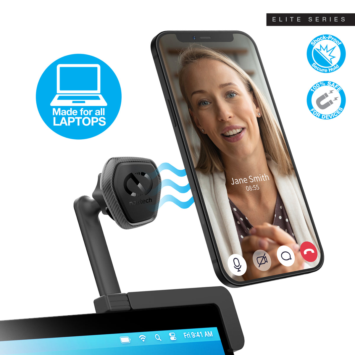 Magnetic Phone Mount for LAPTOP | Naztech – Naztech.com